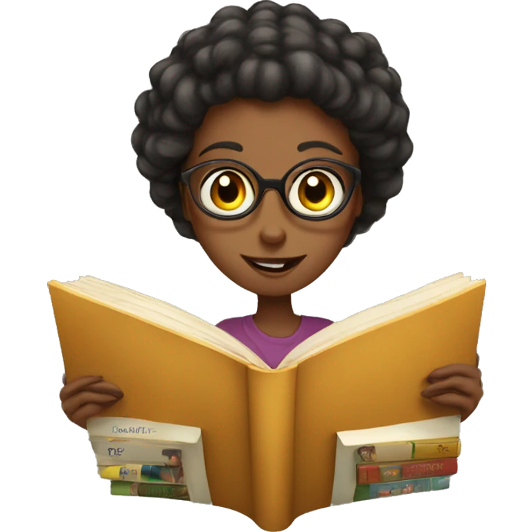 read a book with woma emoji | AI Emoji Generator
