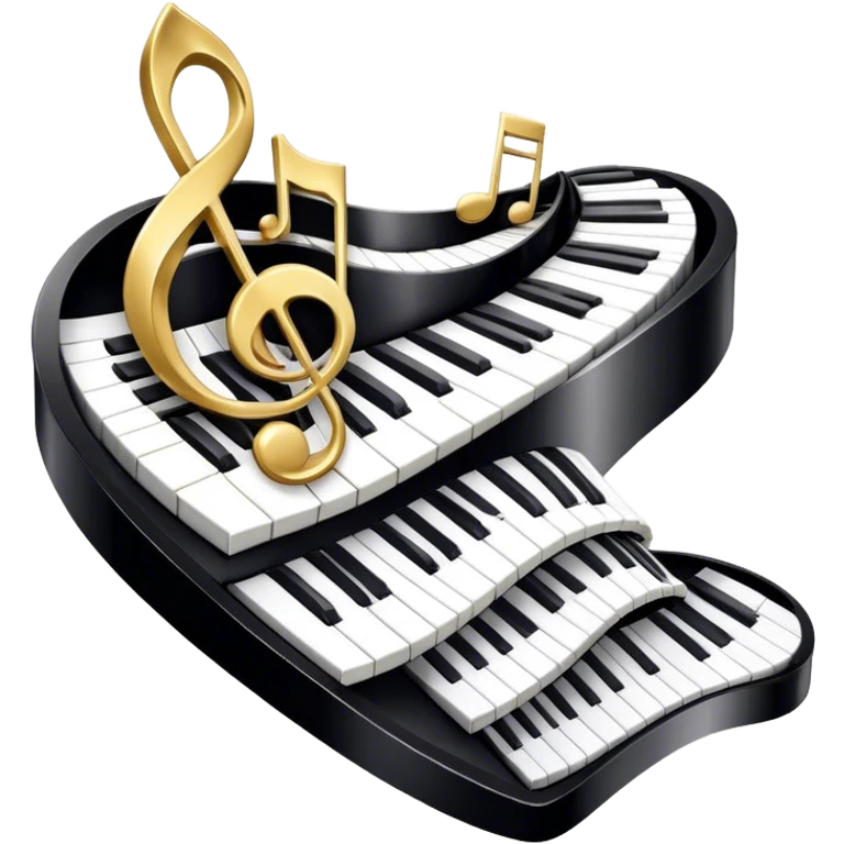 Create a detailed and elegant emoji collage representing keyboard ...