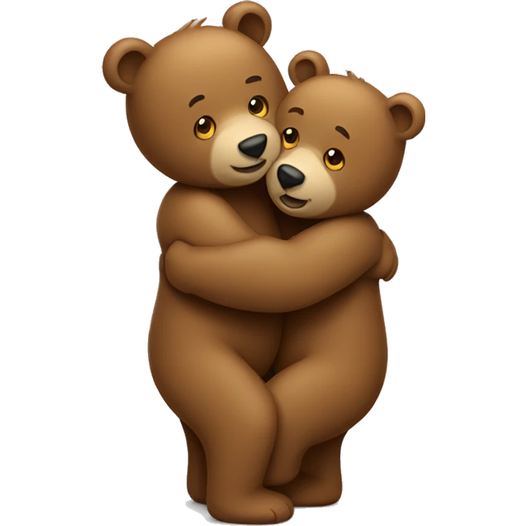 Two bears hugging emoji | AI Emoji Generator