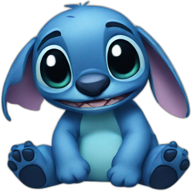 Stitch qui fume emoji | AI Emoji Generator