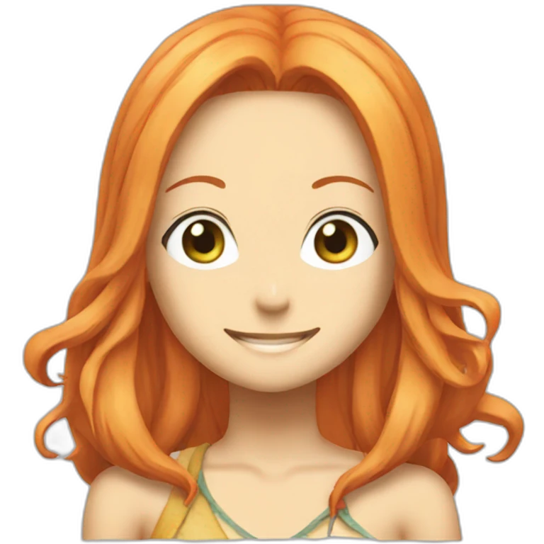 Nami one piece emoji | AI Emoji Generator