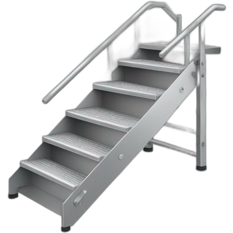 aluminium stair ladder 5 steps emoji | AI Emoji Generator