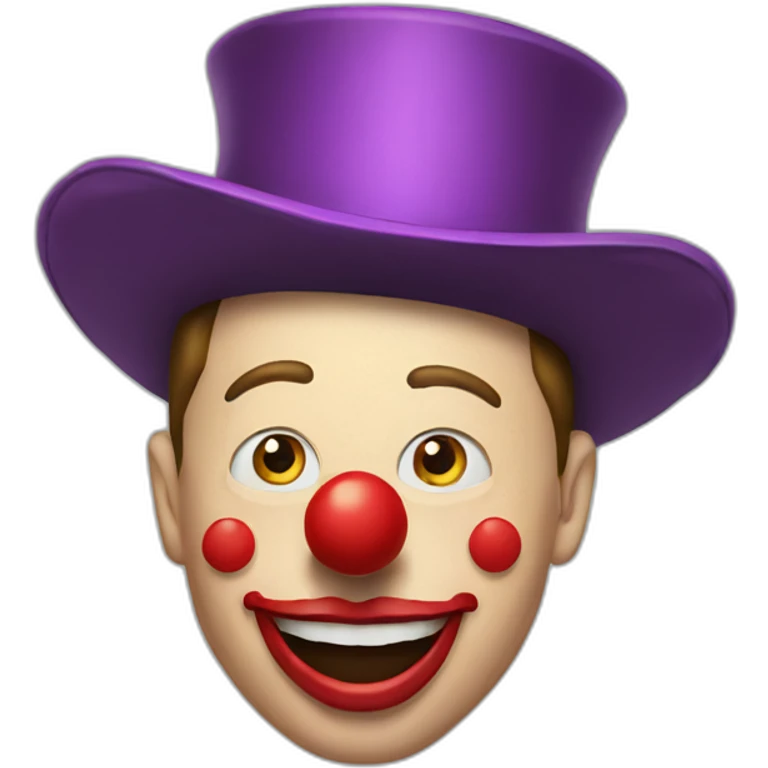 Elon musk as a clown emoji | AI Emoji Generator