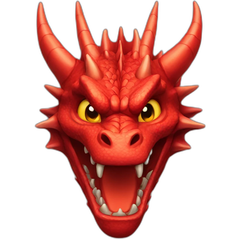 Full red dragon face emoji | AI Emoji Generator