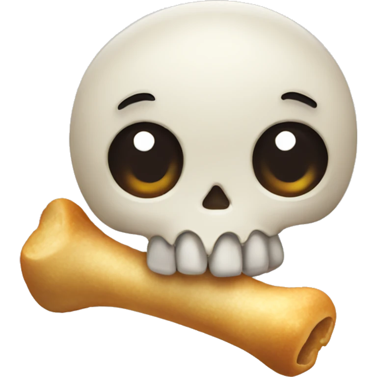 emoji eating a bone emoji | AI Emoji Generator