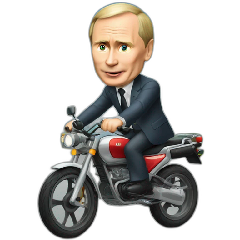 vladmir putin riding a bike emoji | AI Emoji Generator