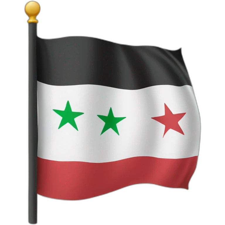 flag of Syria emoji | AI Emoji Generator