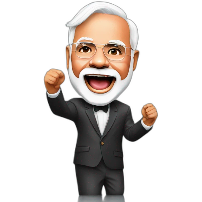 hyper realistic narendra modi doing cristiano ronaldo's celebration ...