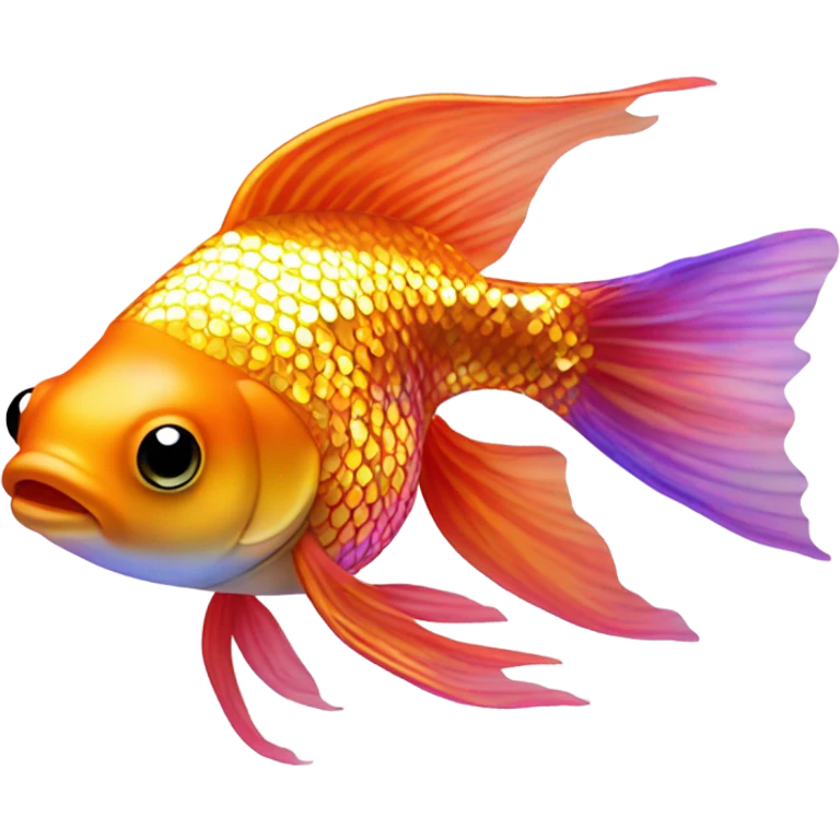mirror ball goldfish emoji | AI Emoji Generator
