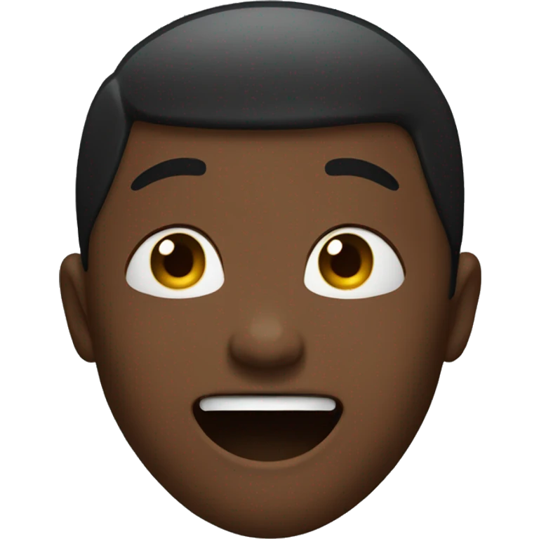 crying laughing face with ebony complexion emoji | AI Emoji Generator