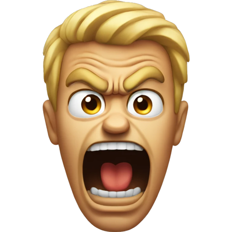 Angry screaming emoji emoji | AI Emoji Generator