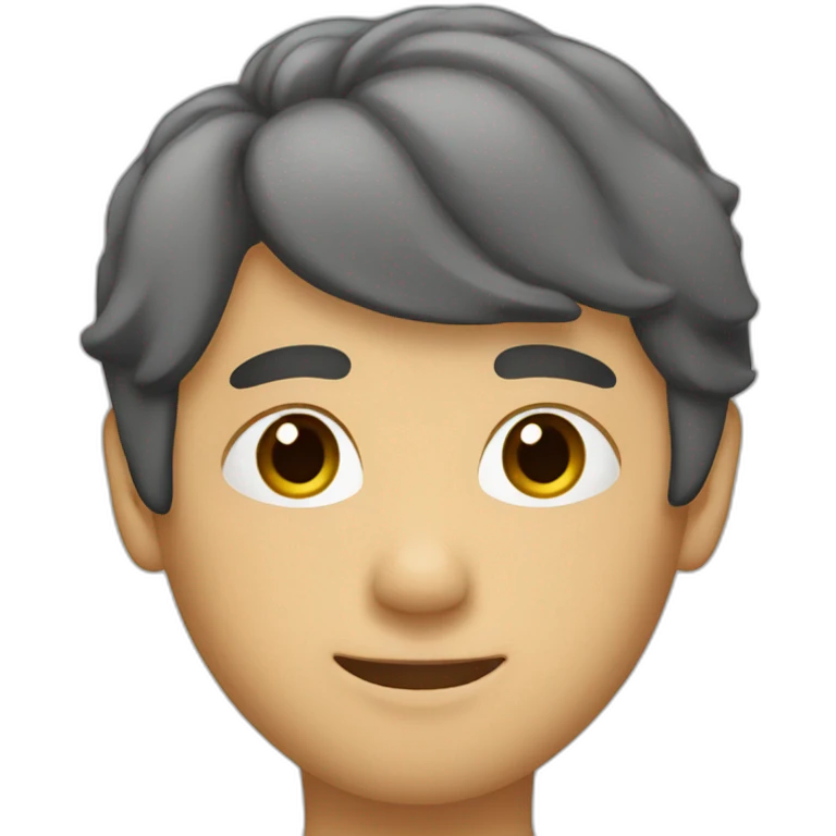 asian male with flow haircut emoji | AI Emoji Generator