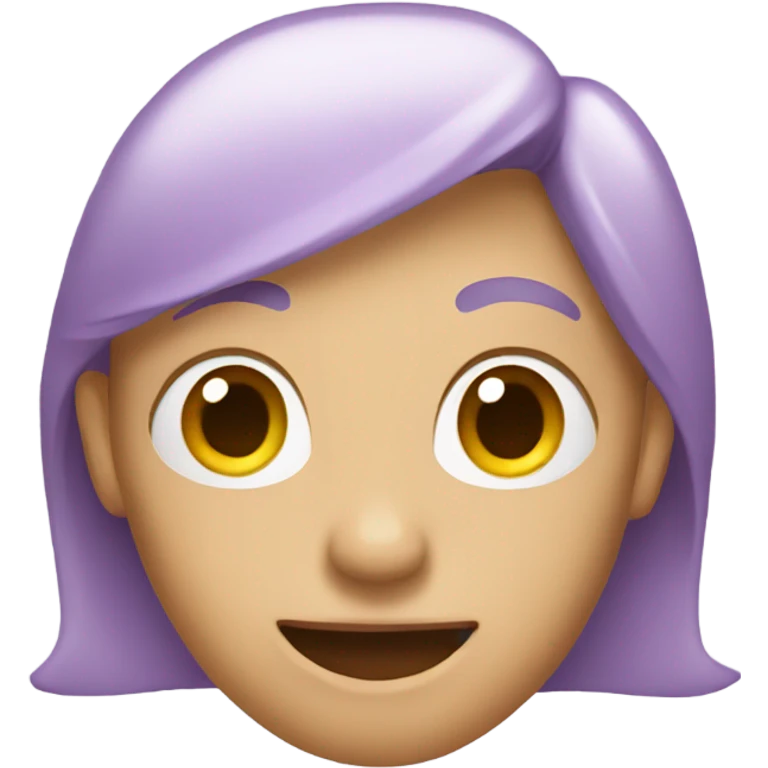 Light purple emoji emoji | AI Emoji Generator