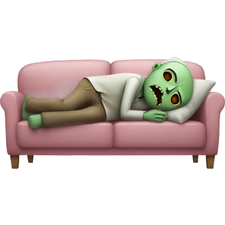 zombie sleeping on the couch emoji | AI Emoji Generator