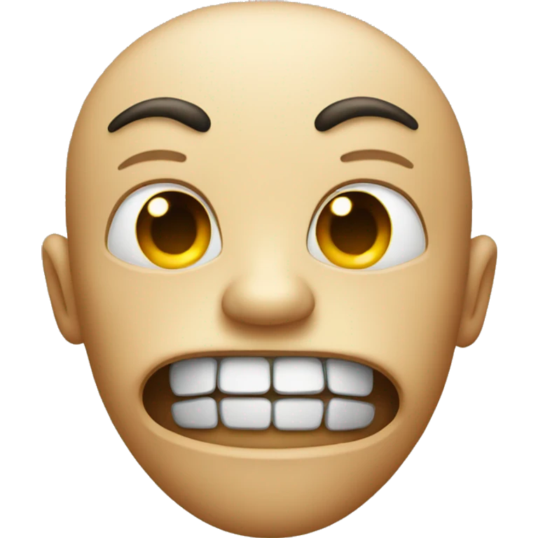 face with buck teeth with eyes squinting emoji | AI Emoji Generator