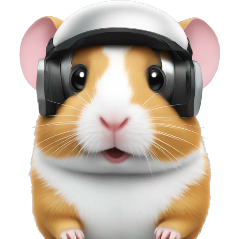 full body hamster in vr headset christmas emoji | AI Emoji Generator