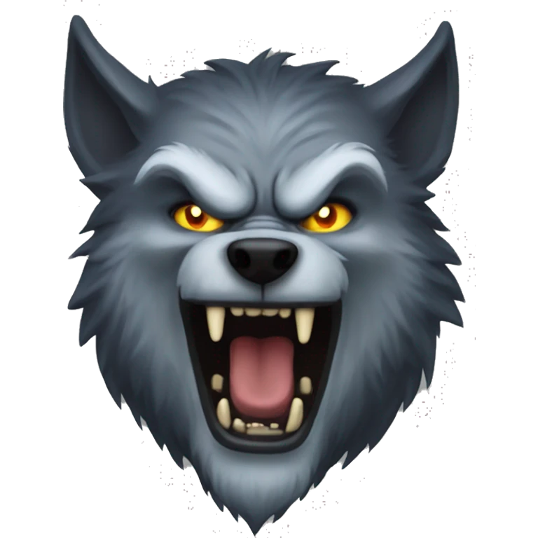 Full moon werewolf emoji | AI Emoji Generator