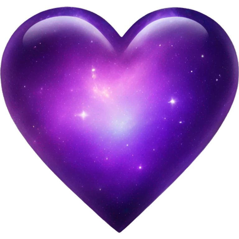 purple cosmic galaxy heart emoji | AI Emoji Generator