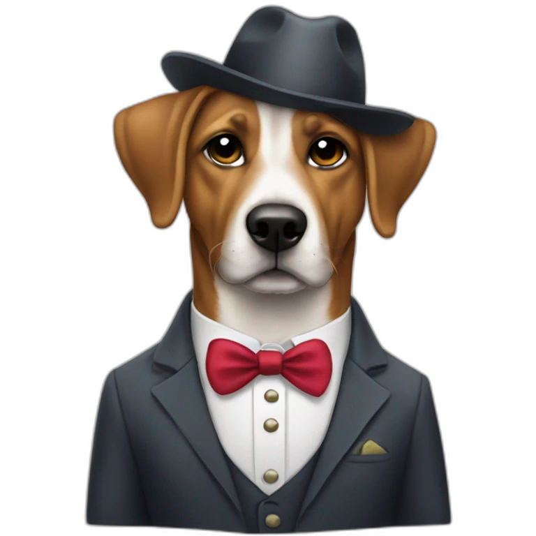 Perro con traje emoji | AI Emoji Generator