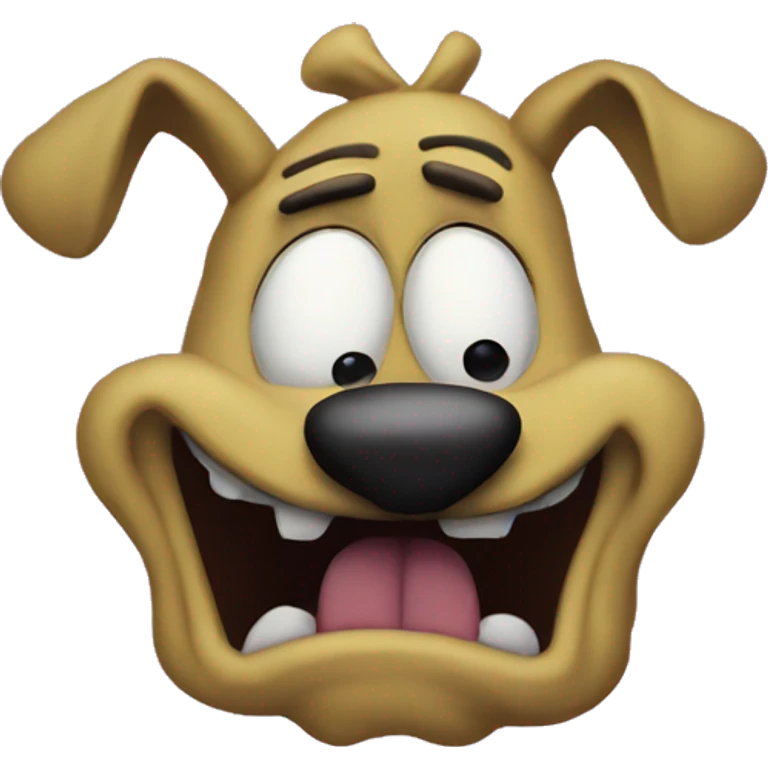 Courage the cowardly dog emoji | AI Emoji Generator