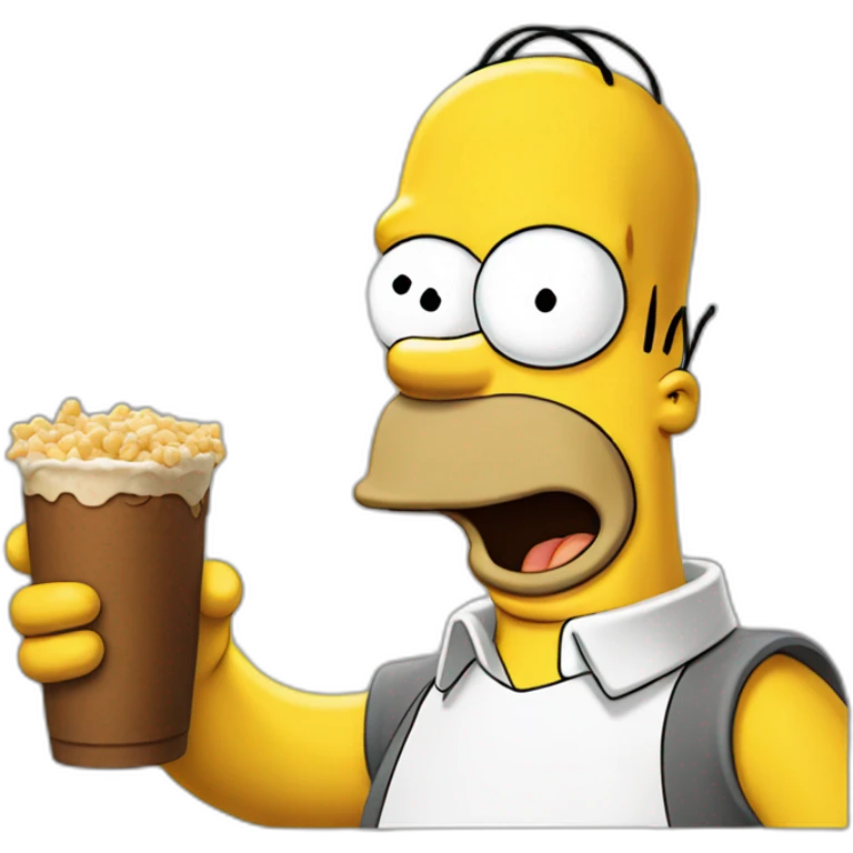 Homer simpson eat bart simpson emoji | AI Emoji Generator