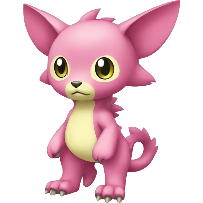 cute kawaii cool Digimon-Fakemon-animal full body emoji | AI Emoji ...