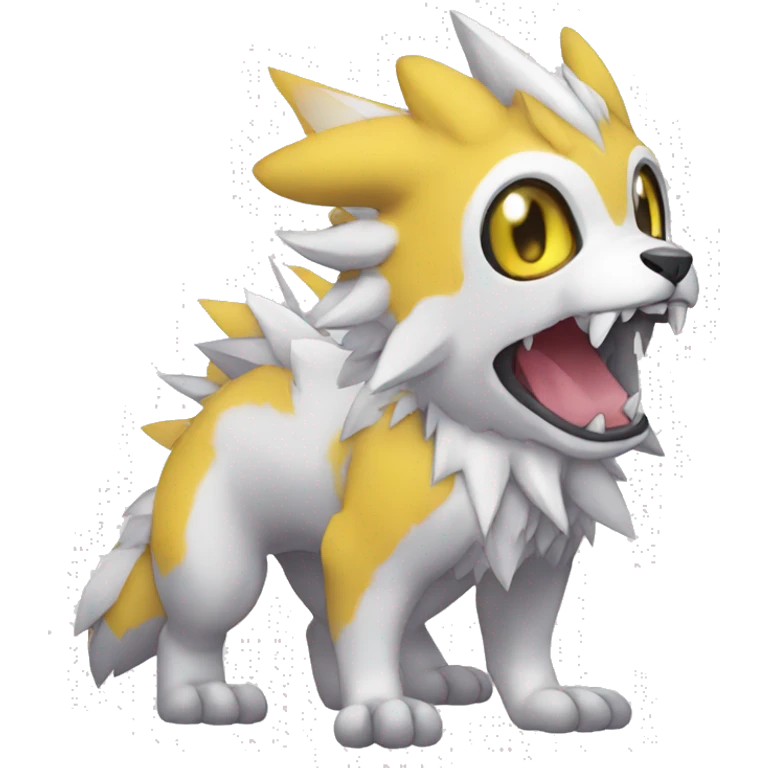 cute cool Digimon-Fakemon-animal full body emoji | AI Emoji Generator