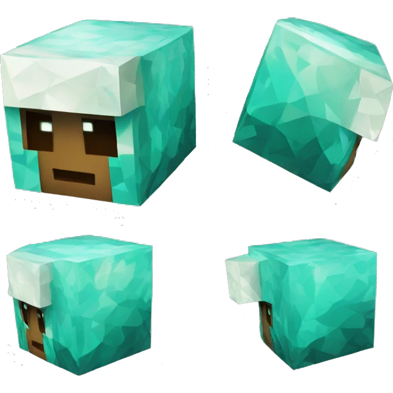 Minecraft diamond helmet emoji | AI Emoji Generator