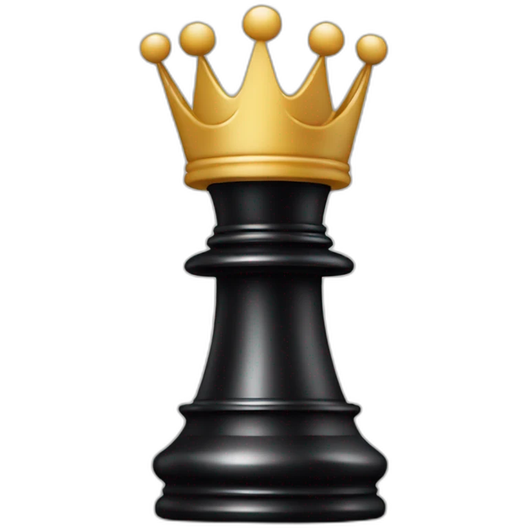 chess piece King black with smiley face emoji | AI Emoji Generator
