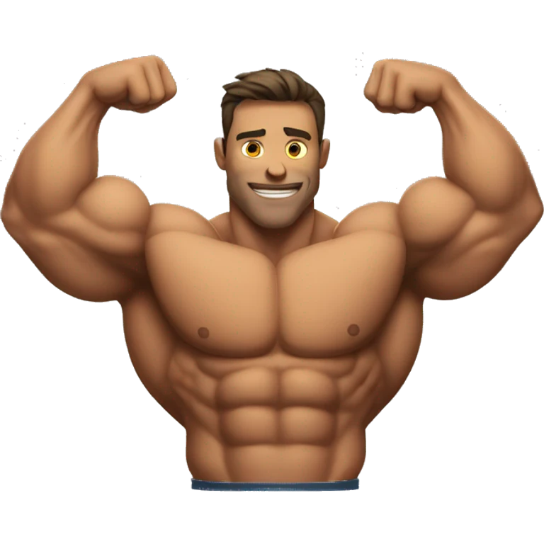 muscular flexing man emoji | AI Emoji Generator