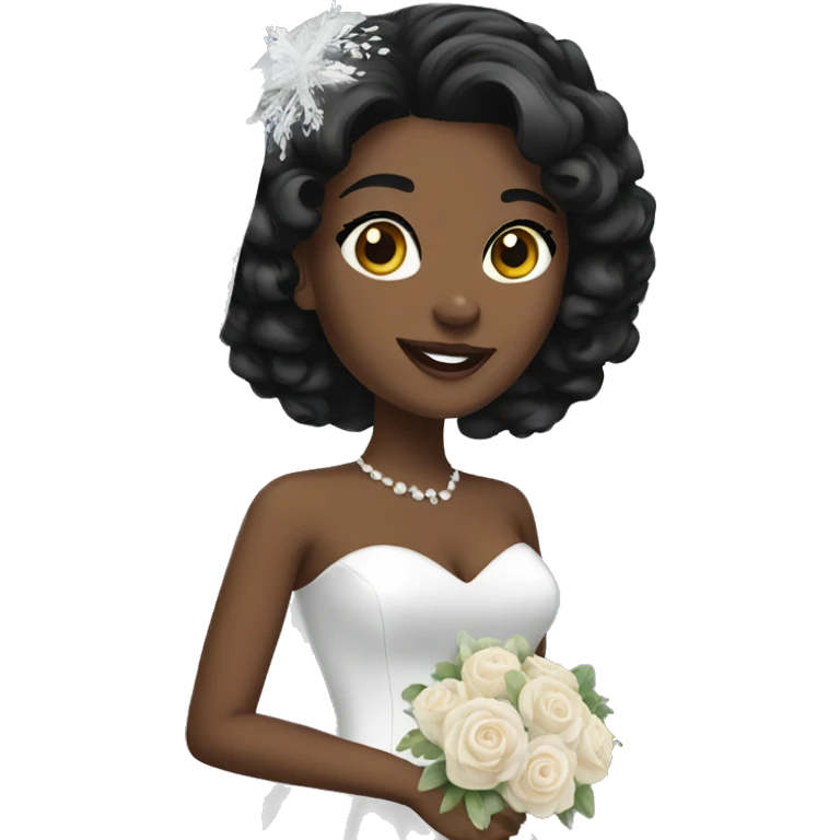 black hair bride emoji | AI Emoji Generator