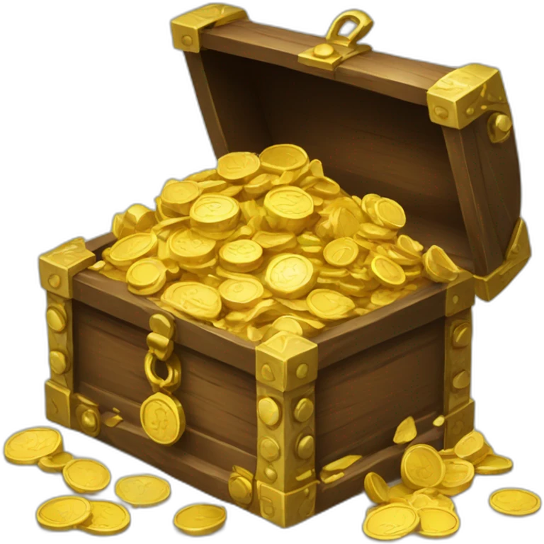 treasure box with gold and coins emoji | AI Emoji Generator