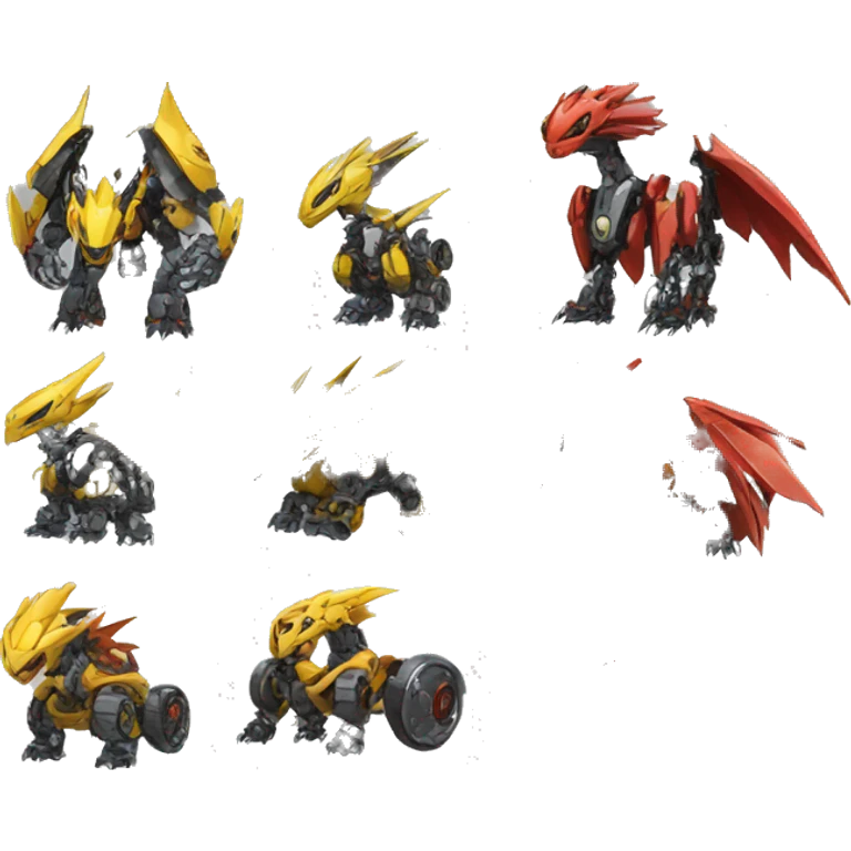 Mechanical Pokémon-Digimon-dragon-Bionicle-Mecha emoji | AI Emoji Generator