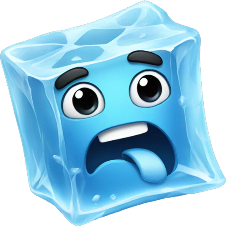 Ice cube mewing emoji | AI Emoji Generator
