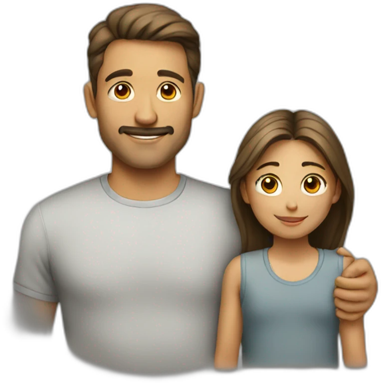 Father and daughter emoji | AI Emoji Generator