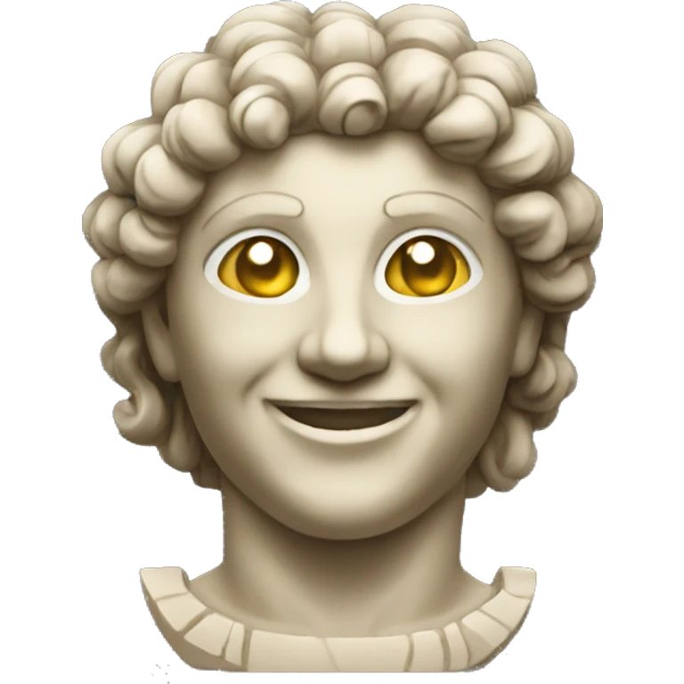 statue of the ancient world smile emoji | AI Emoji Generator