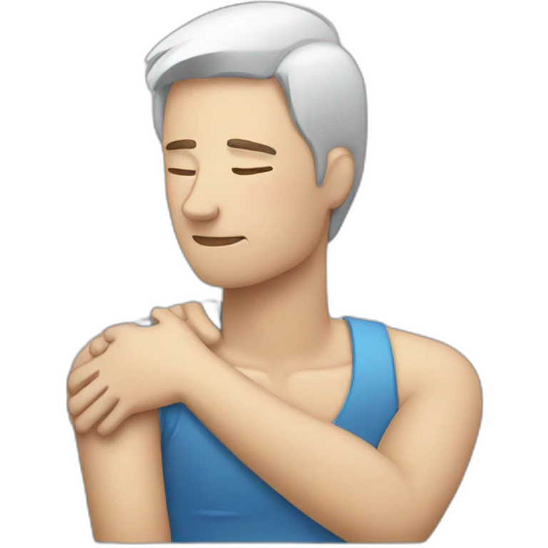 relax shoulder pain emoji | AI Emoji Generator