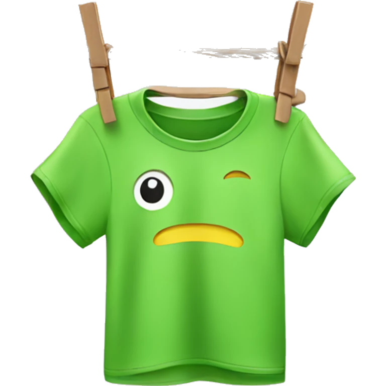 wet clothes on washing line emoji | AI Emoji Generator