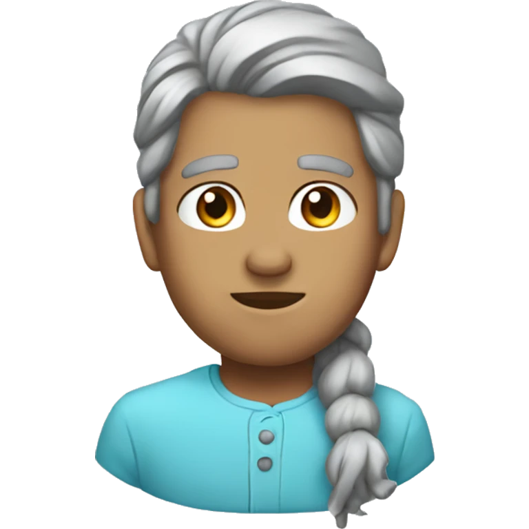 Lazo color celeste emoji | AI Emoji Generator