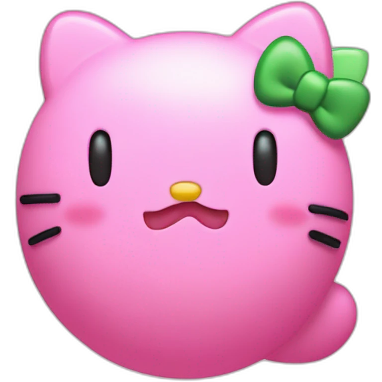 Kirby and hello kitty emoji | AI Emoji Generator