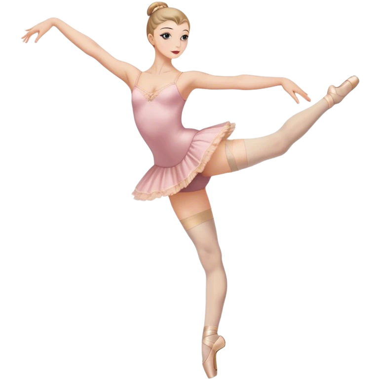 Ballet dancer in thigh highs emoji | AI Emoji Generator