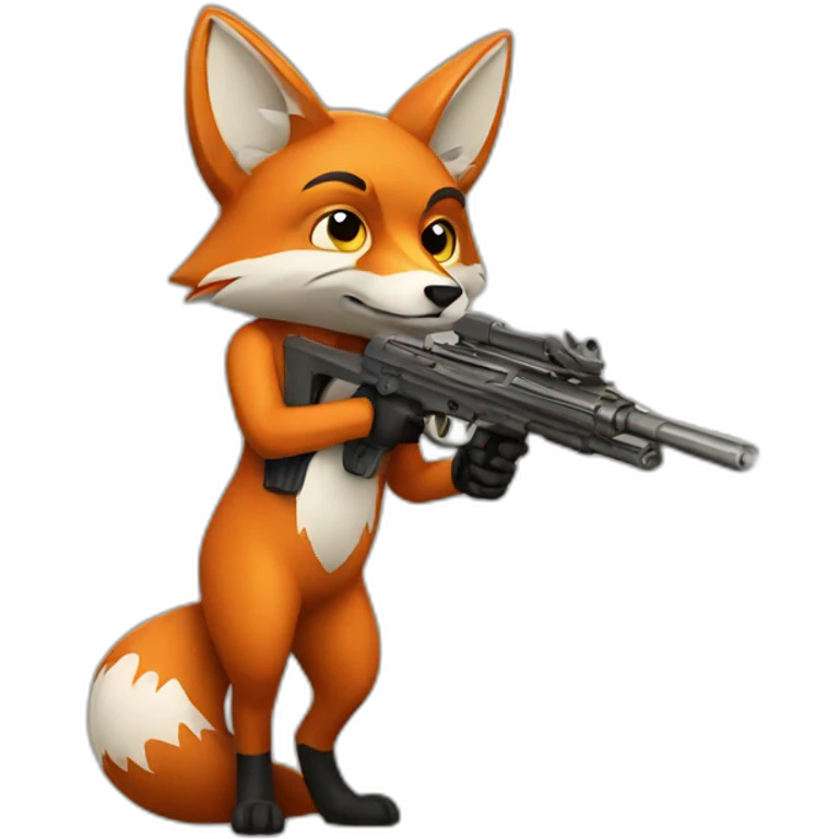 fox with a gun emoji | AI Emoji Generator