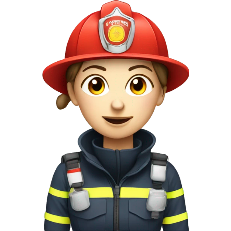 French firefighter female wearing breathing apparatus emoji | AI Emoji ...