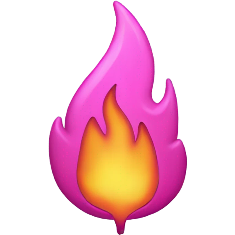Pink flame iOS 18 emoji emoji | AI Emoji Generator