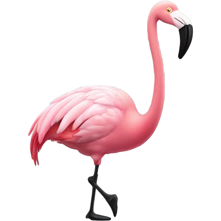 a pink flamingo with tap-dancing shoes emoji | AI Emoji Generator