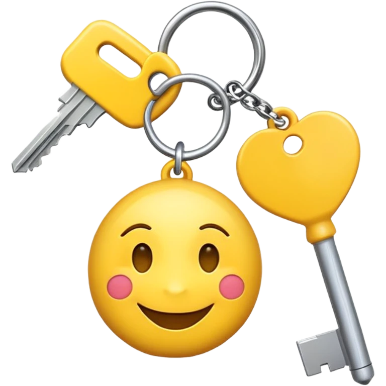 Happy emoji with keys emoji | AI Emoji Generator