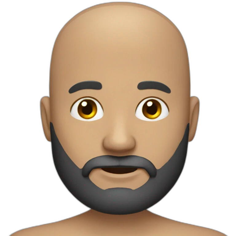 bald head bearded man emoji | AI Emoji Generator