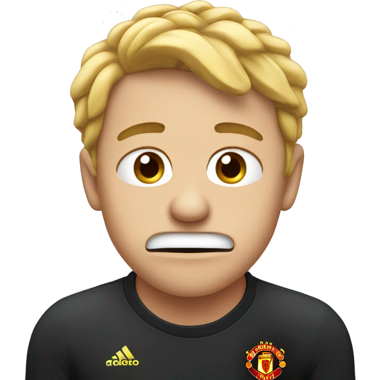 Manchester United logo crying emoji | AI Emoji Generator