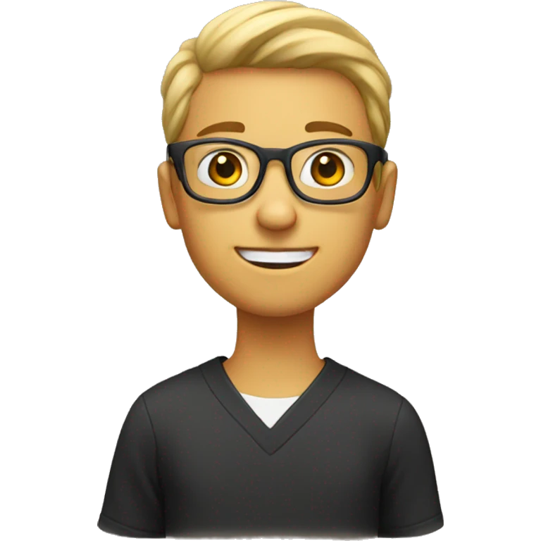 A student with spectacle emoji | AI Emoji Generator