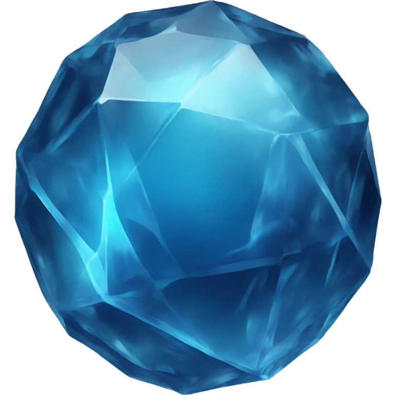 blue crystal sphere emoji | AI Emoji Generator